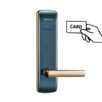 China Zinc Alloy Key Card Hotel Electronic Smart Door Locks with Free Management Software for sale