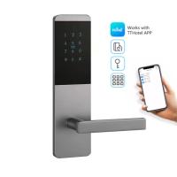 China Aluminum Alloy APP Controlled Door Locks 38-48mm WIFI Pin Code Card for sale