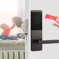 China Tuya / TTLock APP Smart Door Lock Support Send Temporary Passcode With Handle for sale