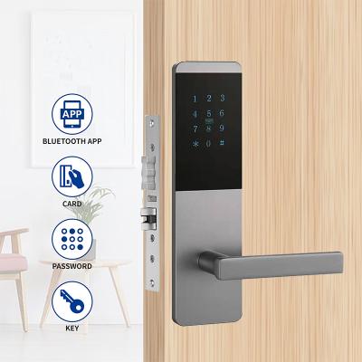 China 4 in 1 Aluminum Alloy Apartment Smart TTlock Door Lock with Touch Keypad for sale