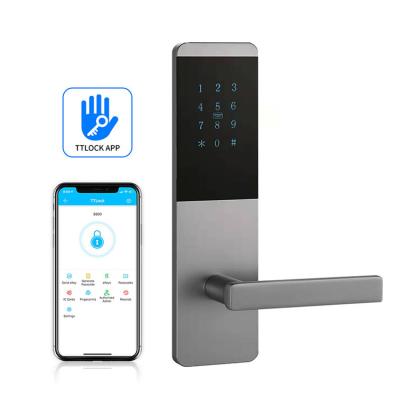 China Silver Color CE FCC mechanical door combination lock With App Control for sale