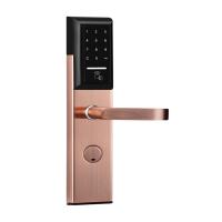 China Zinc Alloy Apartment Security Electronic Lock 35-50mm App Card Unlock for sale