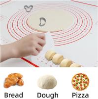 China Food Grade Silicone Pastry Mat Non-Stick Rolling Mat with Measurements for sale