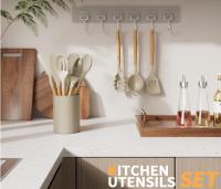 China Silicone Cooking Utensil Set Non-Stick Heat Resistant Kitchen Tools for sale