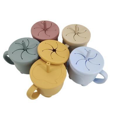 China Silicone Sippy Cups for Toddlers Leak-Proof Baby Training Cups 6+ Months for sale