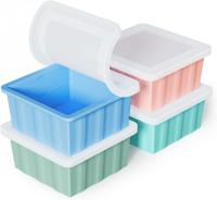 China Silicone Freezer Trays with Lid | Food Freezer Molds for sale
