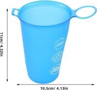 China Wholesale Foldable Running Water Cup | Food Grade Silicone Portable Sports Cup OEM ODM Factory for Running Races Marathon Event for sale