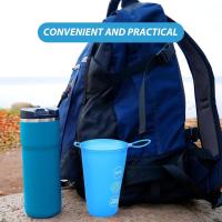 China Wholesale Foldable Running Water Cup | Food Grade Silicone Portable Sports Cup OEM ODM Factory for Running Races Marathon Event for sale