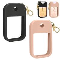 China Factory Direct Wholesale Silicone Hand Sanitizer Holder | Portable Leakproof Travel Bottle Cover OEM ODM for sale