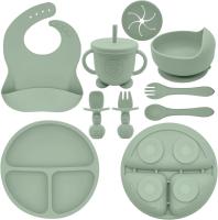 China Wholesale Silicone Suction Cup Set of 6 Pieces Anti-Slip Suction Grips for Bowls Plates Dishes for sale