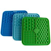 China Wholesale Non-Slip Silicone Pet Dish Food Grade Pet Feeding plate for Dogs Cats for sale