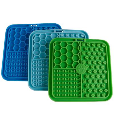 China Wholesale Non-Slip Silicone Pet Dish Food Grade Pet Feeding plate for Dogs Cats for sale