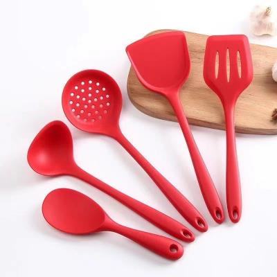 China 5PCS Silicone Spatula and Spoon Set | Food Grade Heat Resistant Kitchen Utensil Set Wholesale | OEM ODM Custom Factory for sale