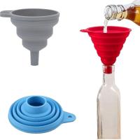 China Bulk Silicone Folded Funnel | Food Grade Collapsible Funnel Wholesale for sale
