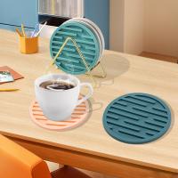 China Bulk Silicone Insulated Circular Coaster | Food Grade Heat-Resistant Round Coaster Wholesale for sale