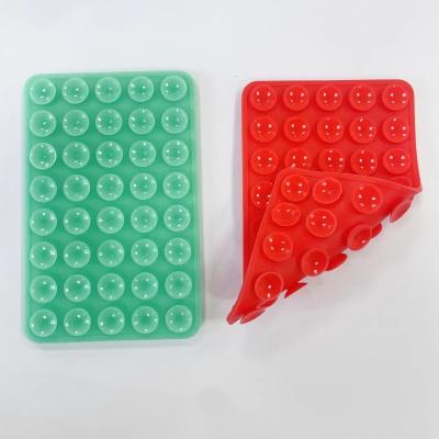 China Bulk Silicone Phone Suction Cup | Strong Grip Anti-slip Phone Holder Mat Wholesale for sale