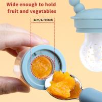 China Factory Wholesale Food Grade Silicone Baby Fruit Vegetable Bite Pacifier Teething Toy | BPA Free Infant Soothing Teether for sale