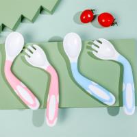 China Factory Wholesale Baby Bendable Silicone Fork Spoon Set | Food Grade Infant Supplementary Food Tableware OEM ODM for sale
