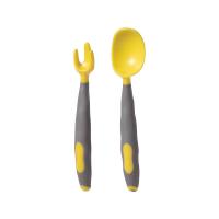 China Factory Wholesale Baby Bendable Silicone Fork Spoon Set | Food Grade Infant Supplementary Food Tableware OEM ODM for sale