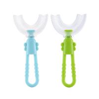 China Factory Direct Sale Children's U-Shaped Silicone Toothbrush | Food Grade Kids Soft Toothbrush OEM ODM for sale