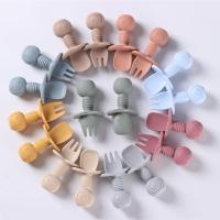 China OEM/ODM Silicone Short-handled Baby Training Tableware Set - Teething-friendly Spoon Fork for Complementary Food & Kindergarten for sale