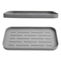 China OEM/ODM Silicone Kitchen Storage Tray - Multi-functional Rectangular Draining Tray for Tableware, Fruit & Vegetable for sale