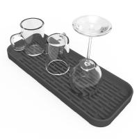 China OEM/ODM Silicone Kitchen Storage Tray - Multi-functional Rectangular Draining Tray for Tableware, Fruit & Vegetable for sale