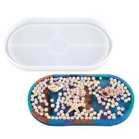 China OEM/ODM DIY Crystal Drip Glue Resin Silicone Mold - Elliptical Cup Cover & Tray Storage Making Mold for sale