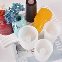 China OEM/ODM DIY Resin Flower Vase Silicone Mold - Cylindrical Striped Mold for Crystal Glue & Gypsum Batch Production for sale