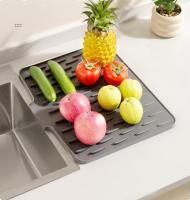 China OEM/ODM Silicone Drip Tray Water Storage Basin - Water Flow Diversion Kitchen Tray for Fruit, Vegetable, Dishes (Countertop/Pot/Heat Insulation Pad) for sale