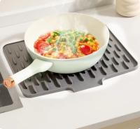 China OEM/ODM Silicone Drip Tray Water Storage Basin - Water Flow Diversion Kitchen Tray for Fruit, Vegetable, Dishes (Countertop/Pot/Heat Insulation Pad) for sale