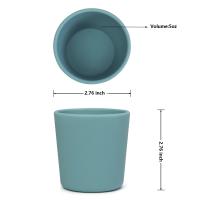 China OEM/ODM Baby Food-grade Silicone Training Cup - Anti-drop Drinking Cup with Toothbrush, Tooth Cleaner for Complementary Food Stage for sale