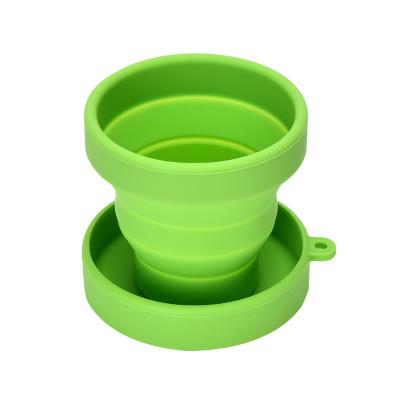 China OEM/ODM Outdoor Sports Foldable Water Cup - Portable Silicone Travel Cup, Stretchable & Logo Printable for sale