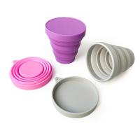 China OEM/ODM Outdoor Sports Foldable Water Cup - Portable Silicone Travel Cup, Stretchable & Logo Printable for sale
