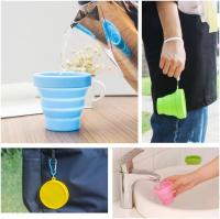 China OEM/ODM Outdoor Sports Foldable Water Cup - Portable Silicone Travel Cup, Stretchable & Logo Printable for sale