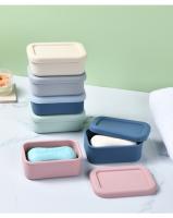 China OEM/ODM Silicone Soap Box Set - Multi-functional Portable Drainage Soap Storage Set for Home & Outdoor Travel for sale