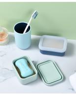 China OEM/ODM Silicone Soap Box Set - Multi-functional Portable Drainage Soap Storage Set for Home & Outdoor Travel for sale