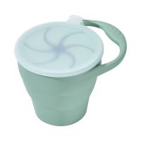 China OEM/ODM Portable Children's Snack Storage Box - Leak-proof Silicone Snack Cup, Foldable Hand-held Baby Snack Box for sale