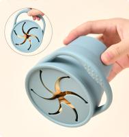 China OEM/ODM Portable Children's Snack Storage Box - Leak-proof Silicone Snack Cup, Foldable Hand-held Baby Snack Box for sale