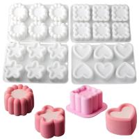 China OEM/ODM Multi-style Silicone Molds - Groove Flowers, Hearts, Stars, Mousse/Cake/Pudding & Candle Molds for sale