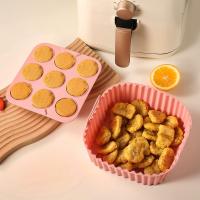 China Factory Wholesale Square Air Fryer Silicone Baking Tray Set, Food-Grade Non-Stick Dessert Tray, High-Temperature Resistant Cake Baking Tray for Home Use for sale