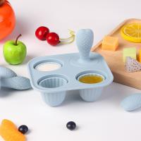 China Factory Wholesale Food-Grade Silicone Baby Molars Ice Cream Stick Mold, Homemade Ice Cream Cone Mold for Baby Teething for sale