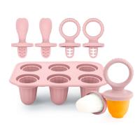 China Factory Wholesale Food-Grade Silicone Baby Molars Ice Cream Stick Mold, Homemade Ice Cream Cone Mold for Baby Teething for sale