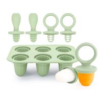 China Factory Wholesale Food-Grade Silicone Baby Molars Ice Cream Stick Mold, Homemade Ice Cream Cone Mold for Baby Teething for sale