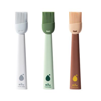 China Factory Wholesale Food-Grade Silicone Oil Brush, High-Temperature Resistant Kitchen Brush for Baking, Grilling, Pancake & Grilled Meat Oil Application for sale