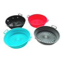 China Factory Wholesale New Model Silicone Folding Air Fryer Baking Tray, Heat-Resistant Silicone Pad, Durable & Easy to Clean for sale