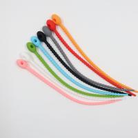 China Factory Wholesale Zip Tie Small Tadpole Silicone Cable Ties, Adjustable Silicone Soft Hook Hanging Rope, Desk Organizer & Thread Embedding Tool for sale