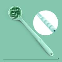 China Factory Wholesale Silicone Bath Brush, Multi-Functional Double-Sided Massage Brush for Bathing, Back Rubbing & Mud Scrubbing, Soft Skin Care Bath Brush Manufacturer for sale