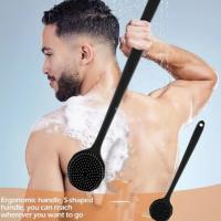 China Factory Wholesale Silicone Bath Brush, Multi-Functional Double-Sided Massage Brush for Bathing, Back Rubbing & Mud Scrubbing, Soft Skin Care Bath Brush Manufacturer for sale