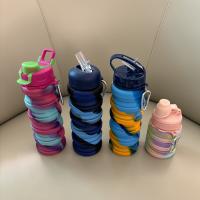 China Factory Direct Sale Outdoor Sports Silicone Folding Water Cup, Telescopic Silicone Cup, Portable Collapsible Drinking Cup for Outdoor Activities for sale